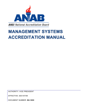 Quality Management Systems Accreditation | ISO 9001 CBs | ANAB